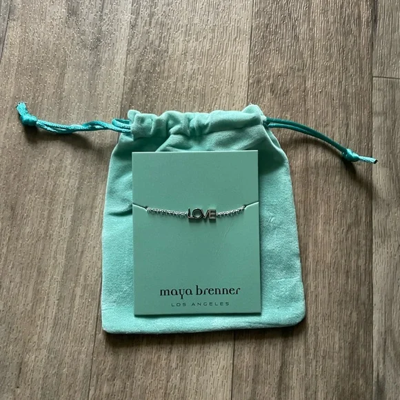 Maya Brenner | Jewelry | Maya Brenner Designs Love Bracelet In Silver ...